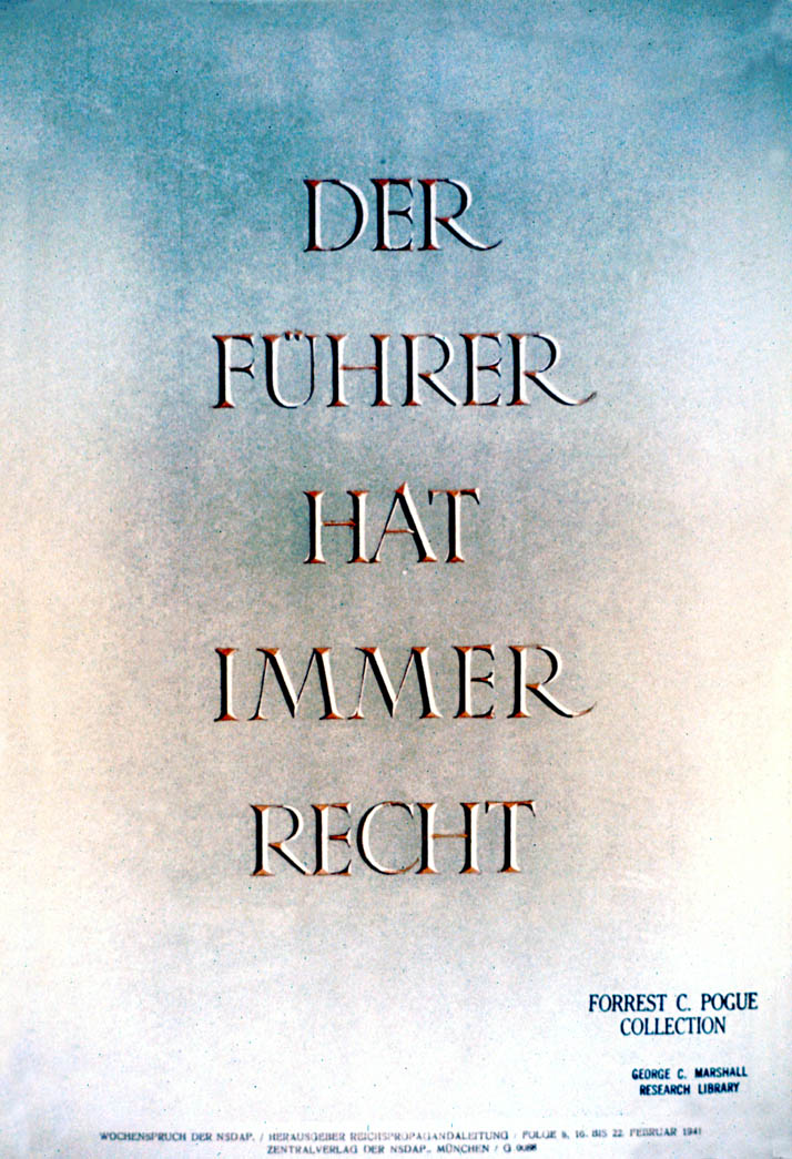 Der führer hat immer recht - Library