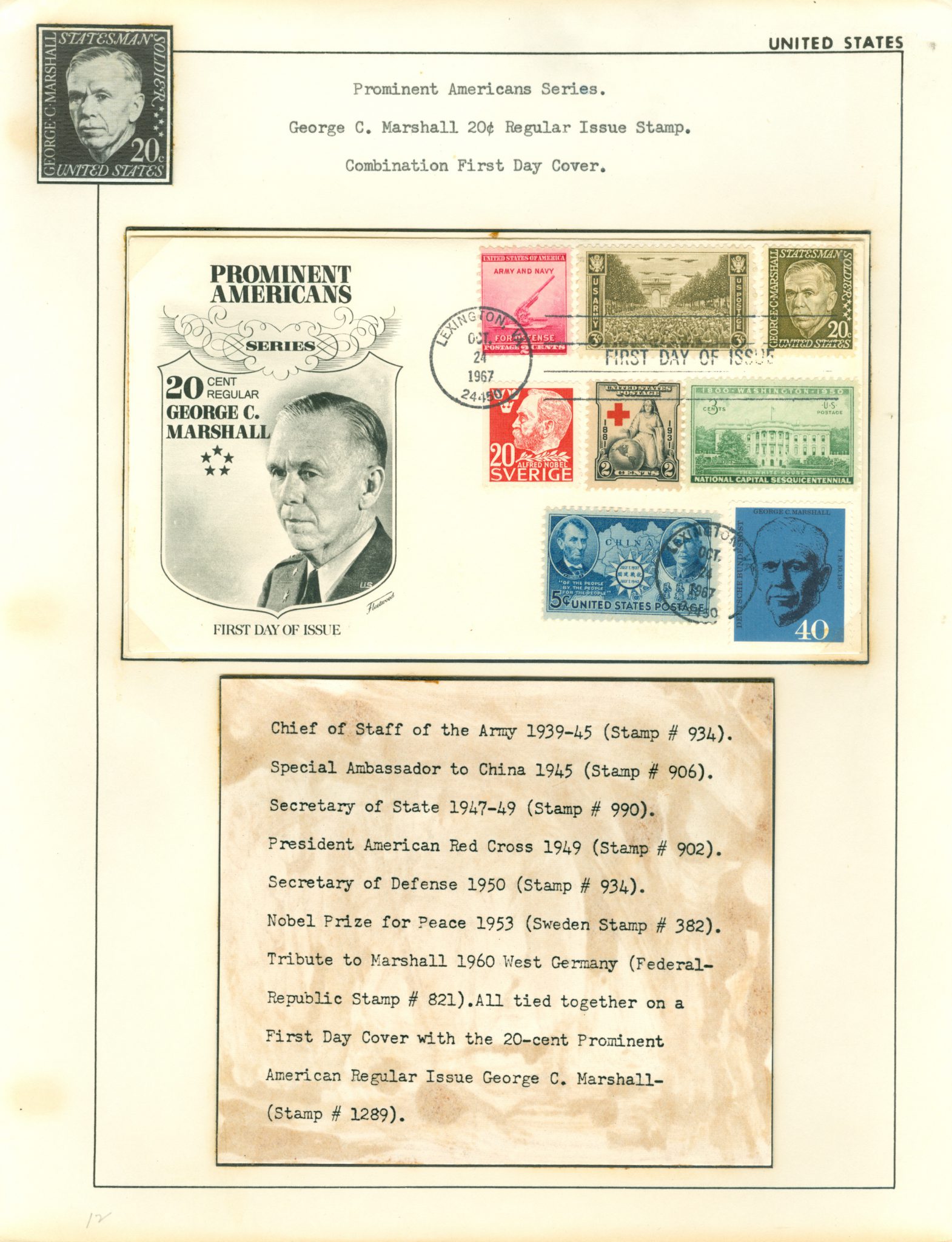 Marshall & Postage Stamps - The George C. Marshall Foundation