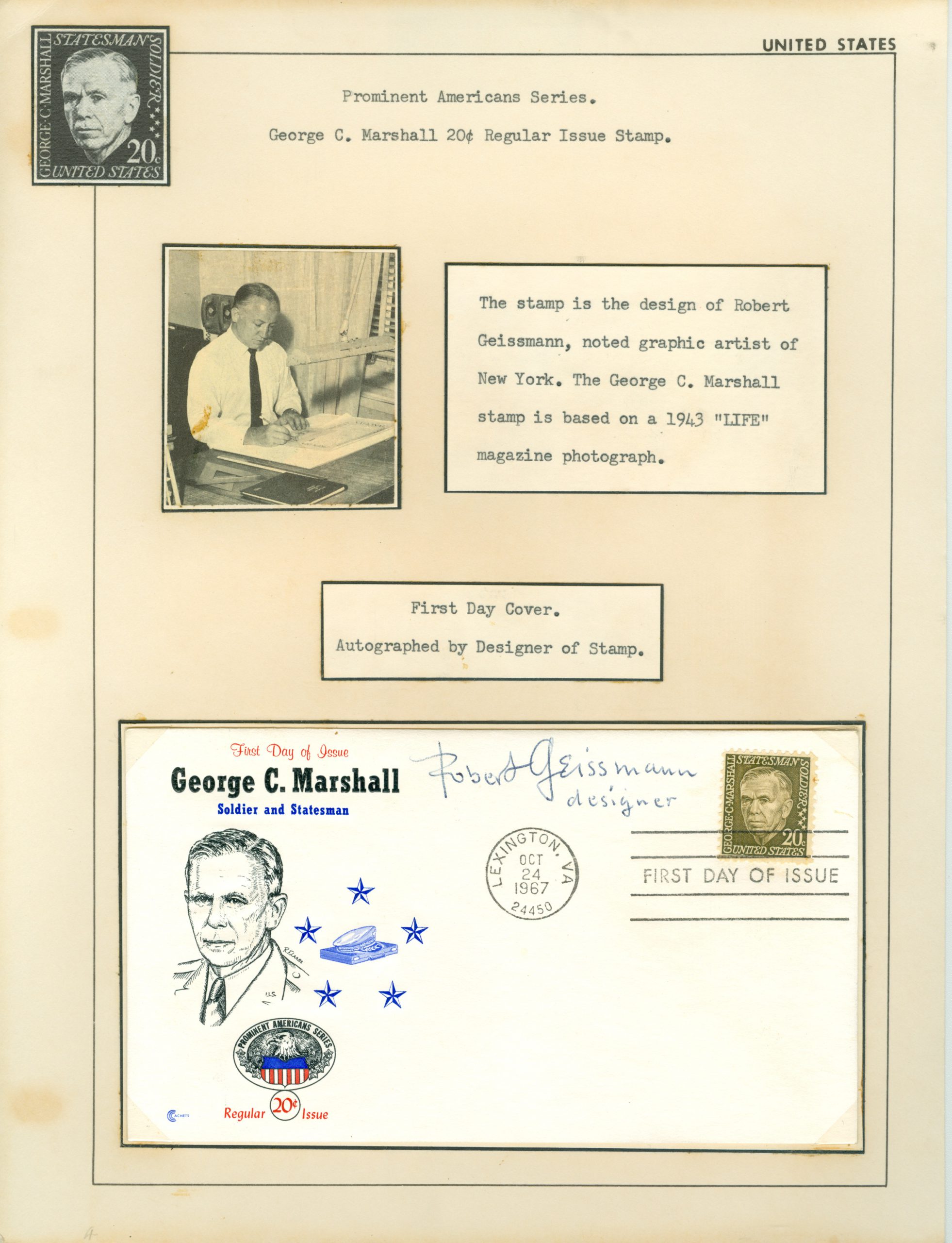 Marshall & Postage Stamps - The George C. Marshall Foundation