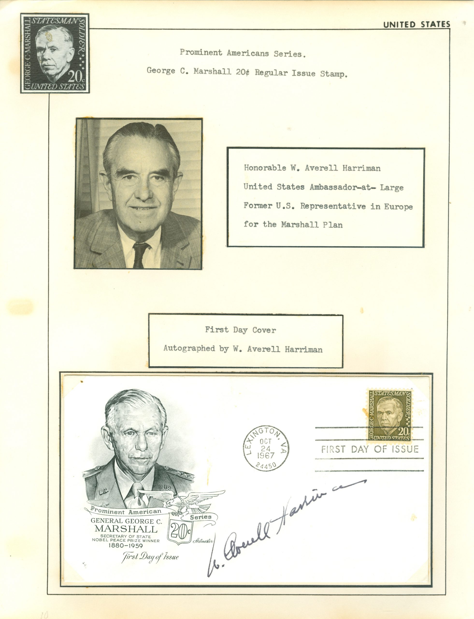 Marshall & Postage Stamps - The George C. Marshall Foundation