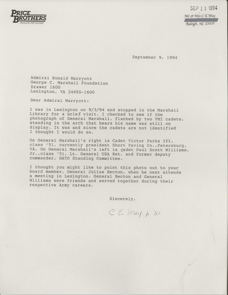 May 15, 1951, Marshall Day at VMI: A Photo Essay - The George C ...