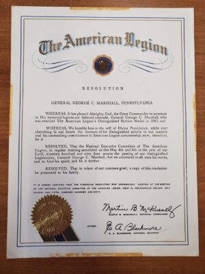 "Nation Mourns Top Soldier" - The George C. Marshall Foundation