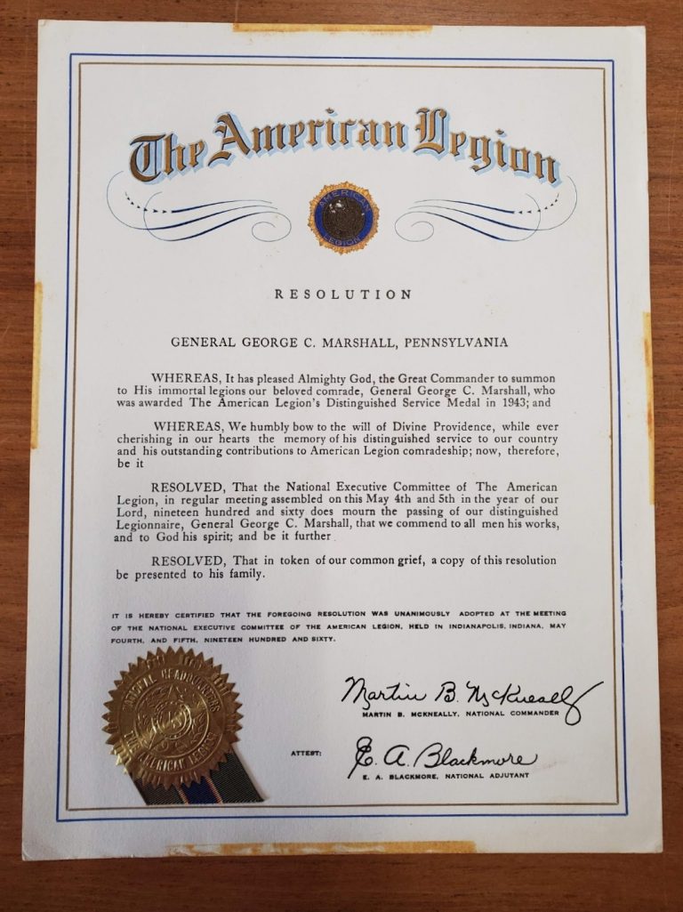 "Nation Mourns Top Soldier" - The George C. Marshall Foundation